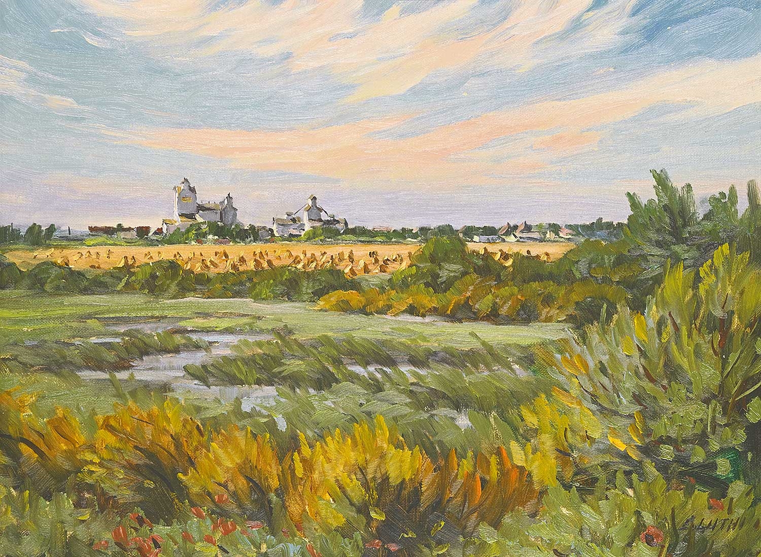 Ernest Luthi | Oat Stooks at Watrous (1972 - 1973) | MutualArt