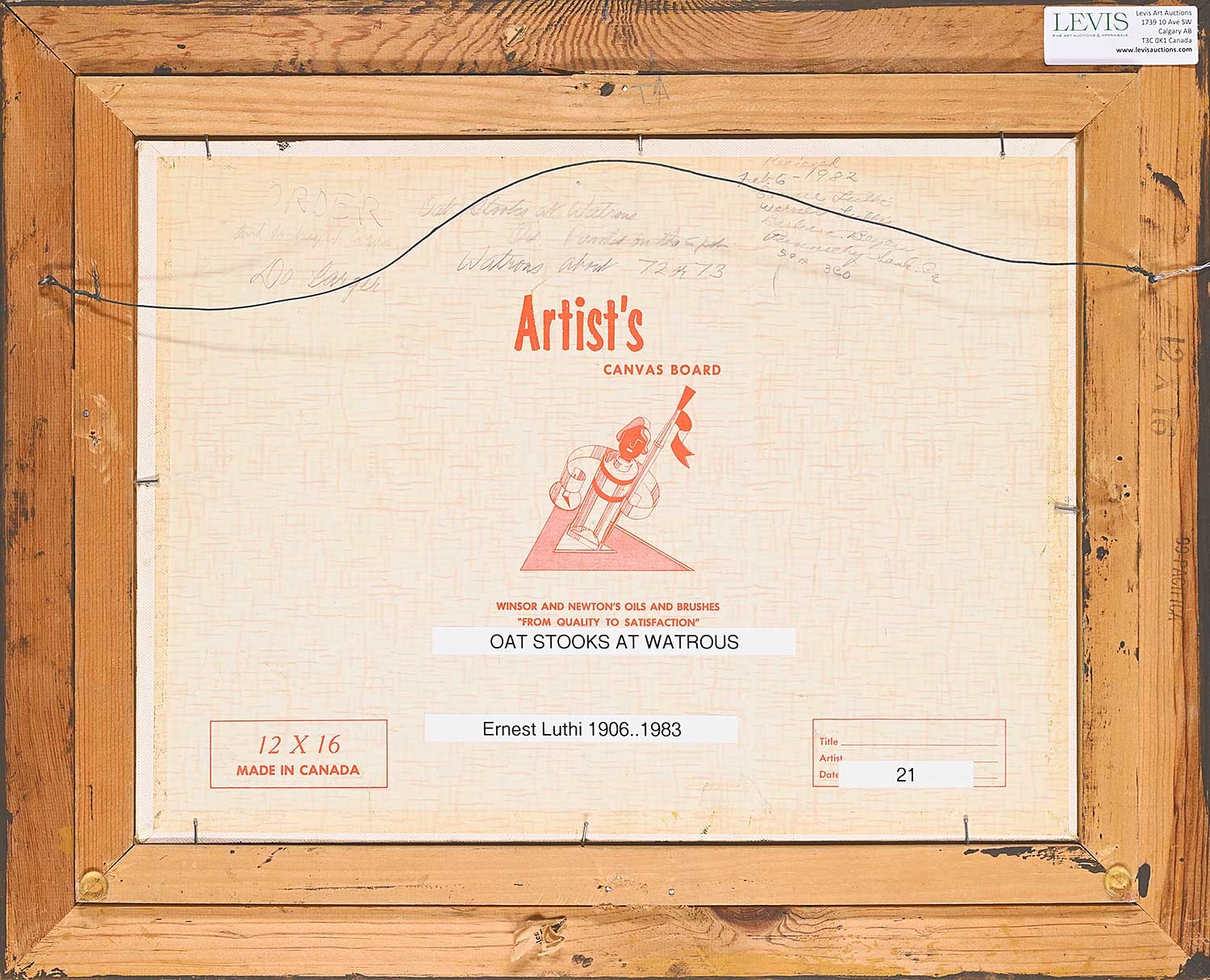 Ernest Luthi | Oat Stooks at Watrous (1972 - 1973) | MutualArt