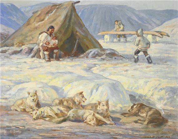 Adam Sheriff-Scott | Inuit Encampment, Baffin Island | MutualArt
