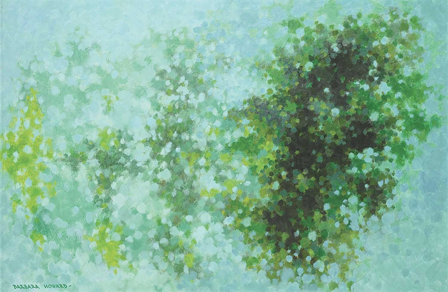 Barbara Howard | Untitled - Connections in Green and Blue | MutualArt