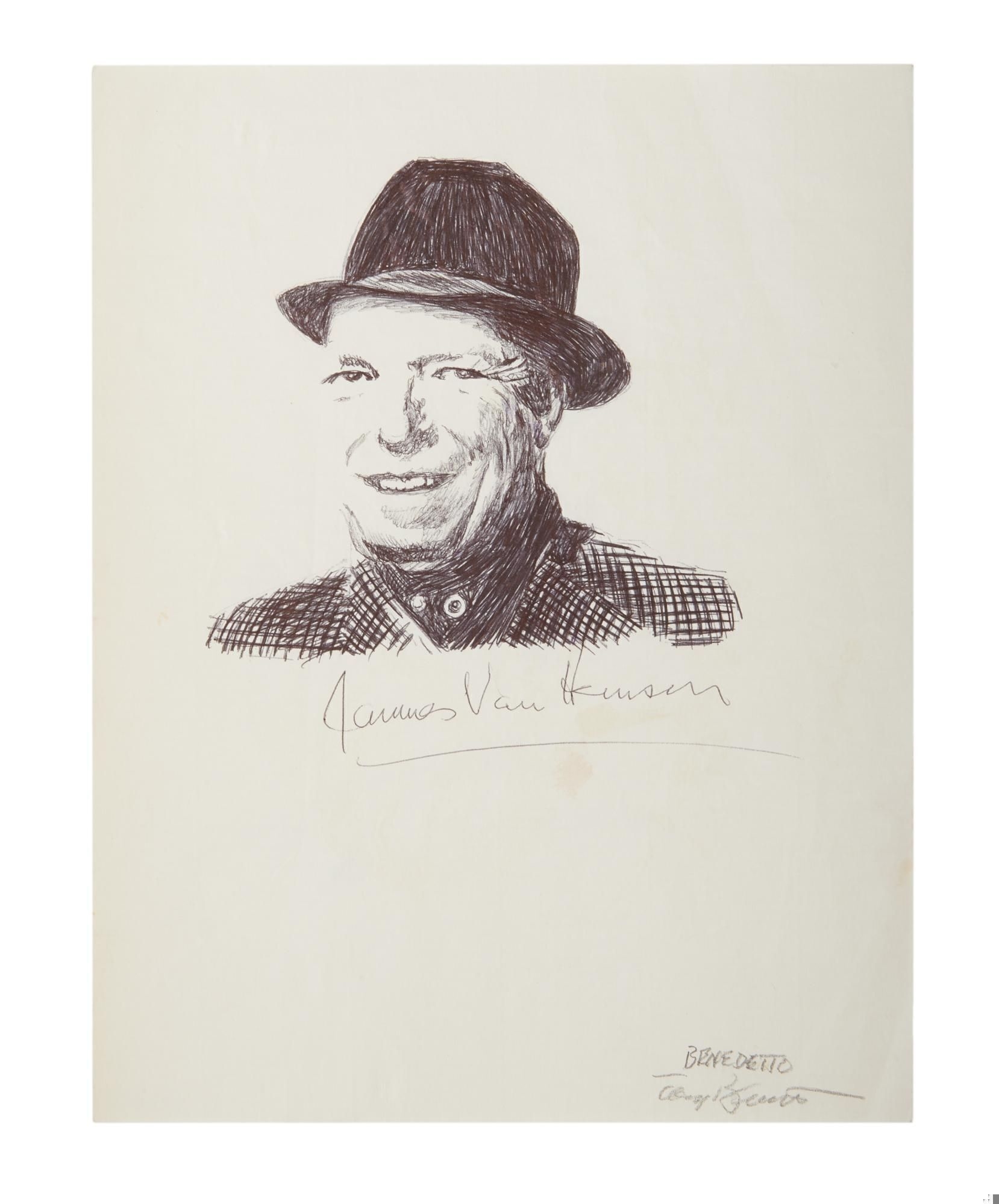 Tony Bennett | Tony Bennett | Original Portrait Sketch Autographed By ...