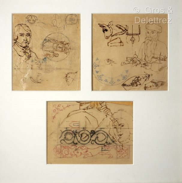 Charles Filiger | Portrait of Auguste Brisieux,Lion frieze,The ...