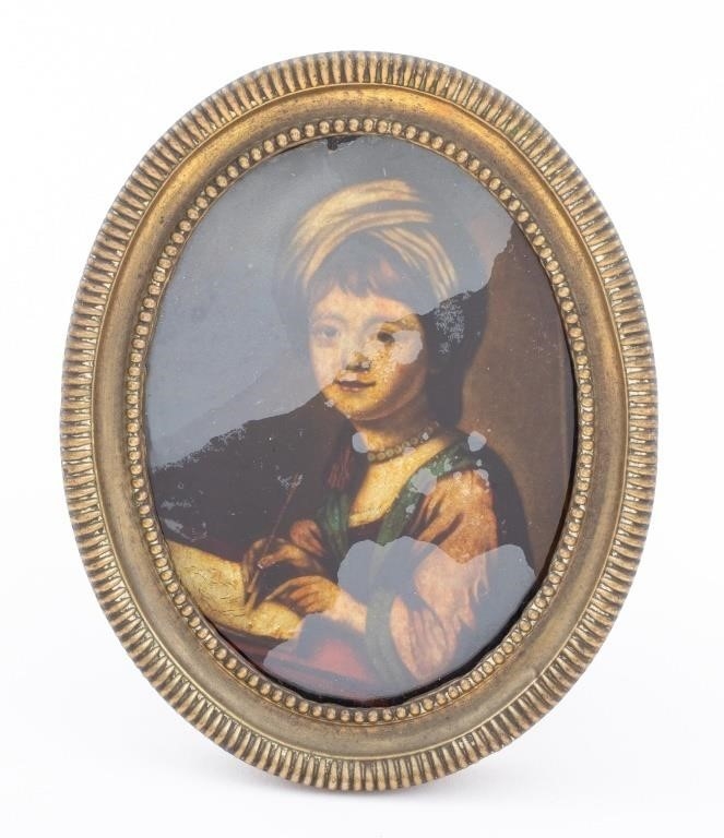 Unknown | European School Reverse Glass Painting 18th C | MutualArt