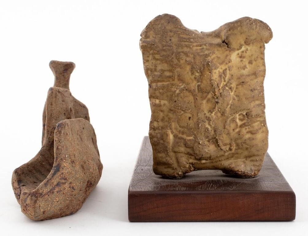 Louis Mendez | Louis Mendez Art Pottery Fish Form Sculptures, 2 | MutualArt