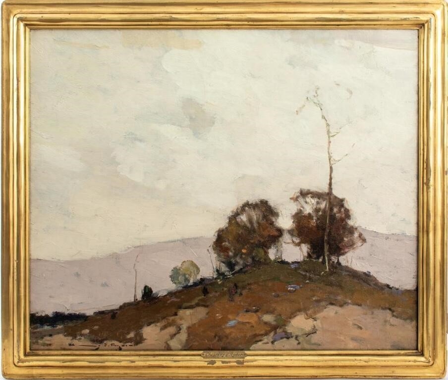 Chauncey Ryder | Chauncey F. Ryder Hilltops Oil on Board | MutualArt
