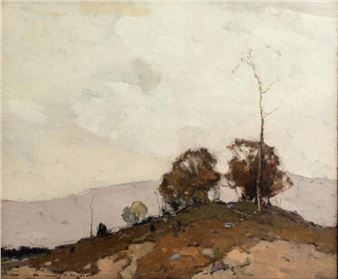 Chauncey Ryder | Chauncey F. Ryder Hilltops Oil on Board | MutualArt
