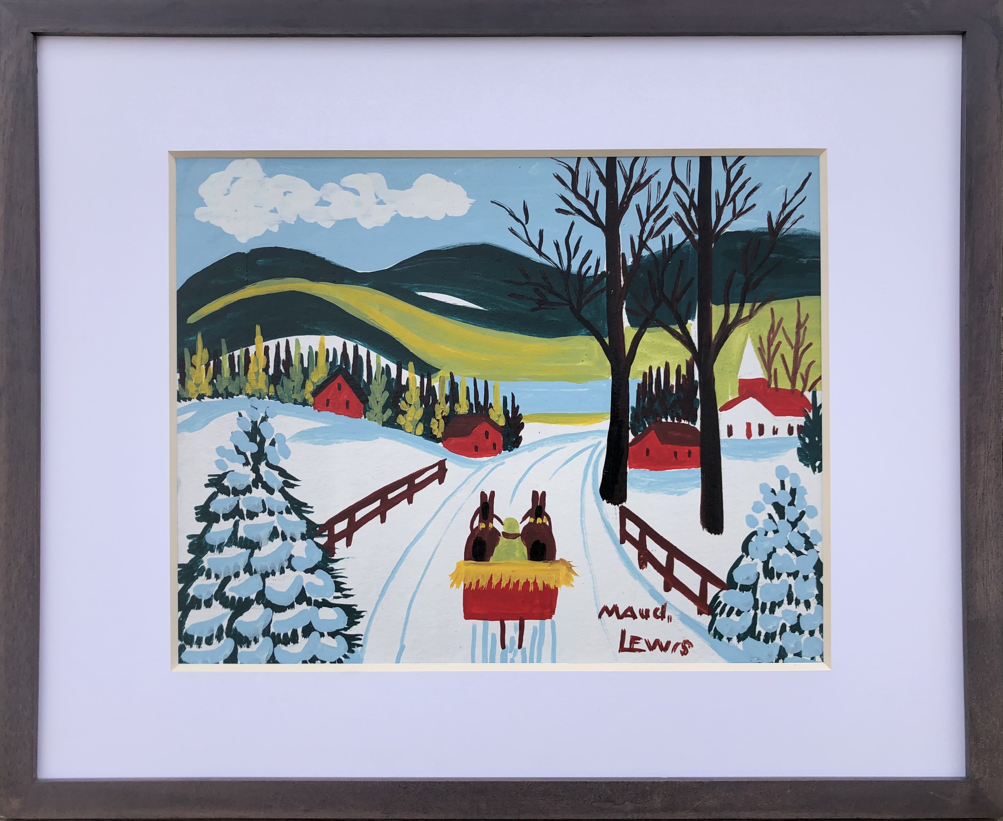Maud Lewis | Winter Scene (Circa 1960) | MutualArt