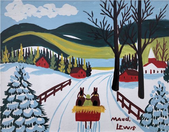 Maud Lewis | Winter Scene (Circa 1960) | MutualArt