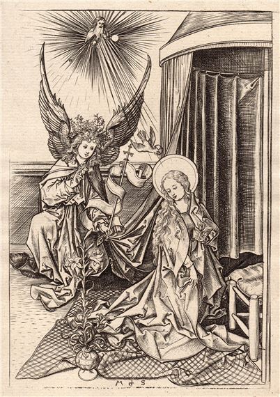Martin Schongauer | The Annunciation (1876) | MutualArt