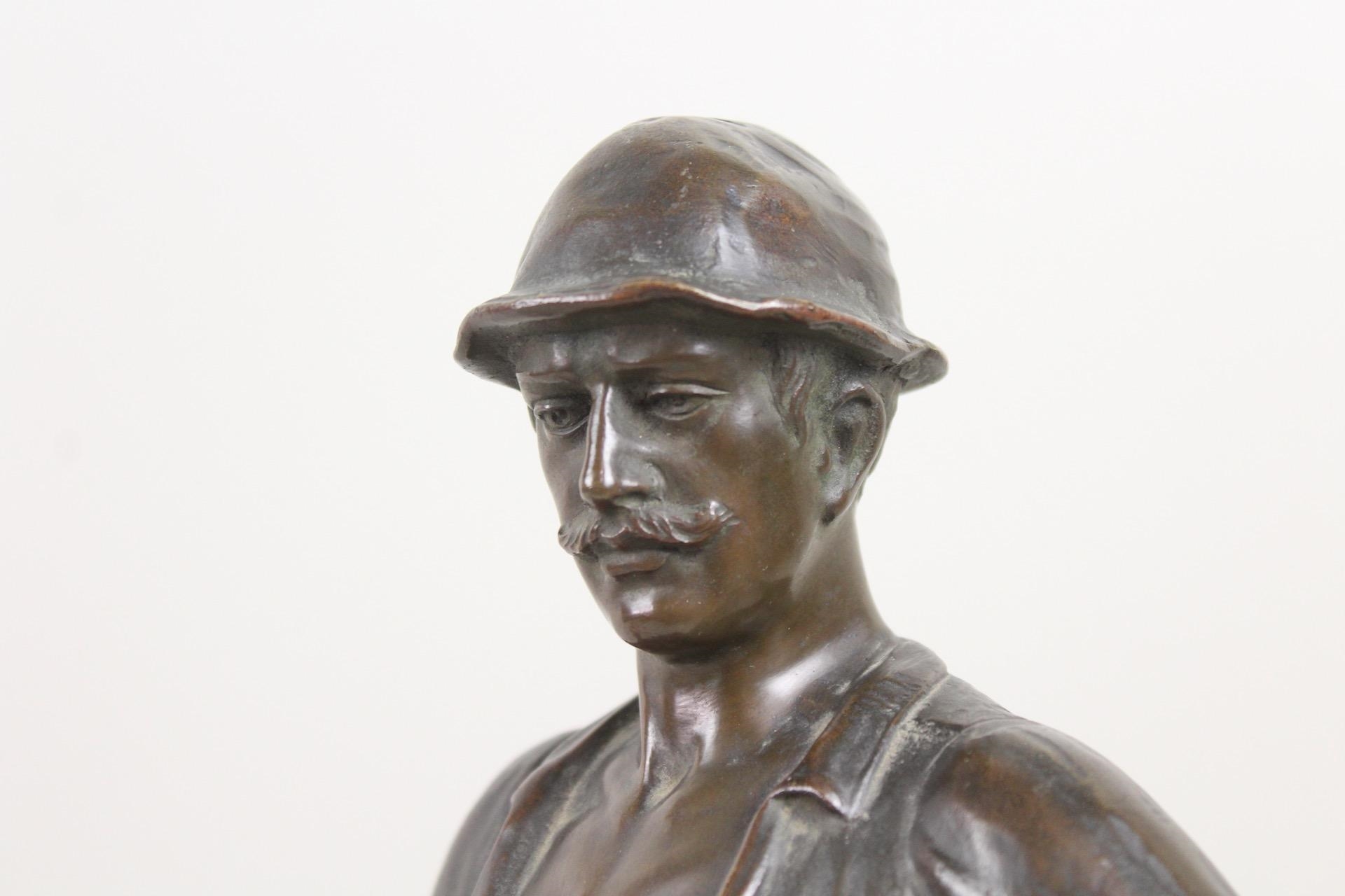 Hans Rieder | Hans Rieder Bronze Sculpture of Blacksmith | MutualArt