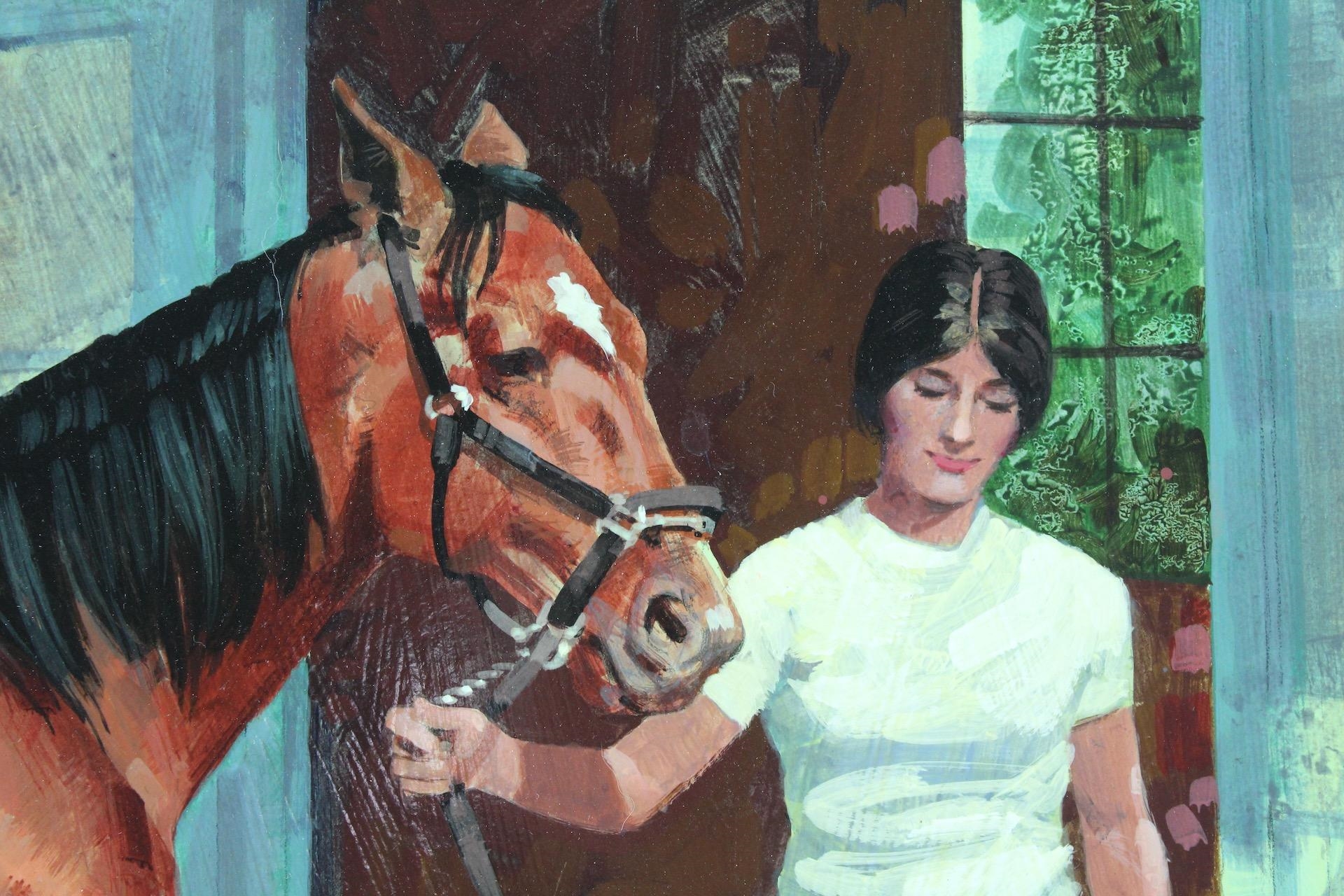 George Englert | Painting of Woman & Horse | MutualArt