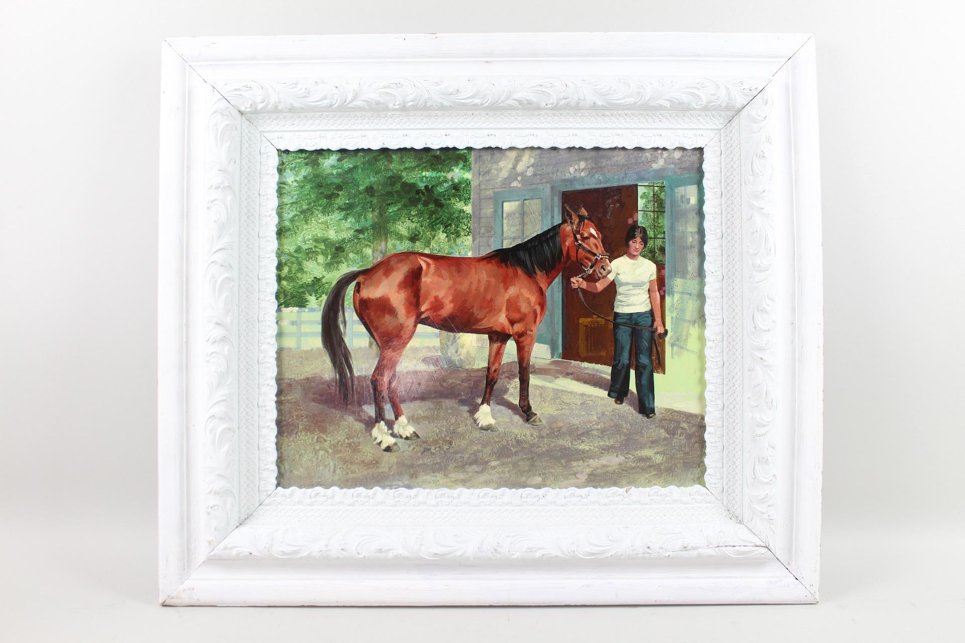 George Englert | Painting of Woman & Horse | MutualArt