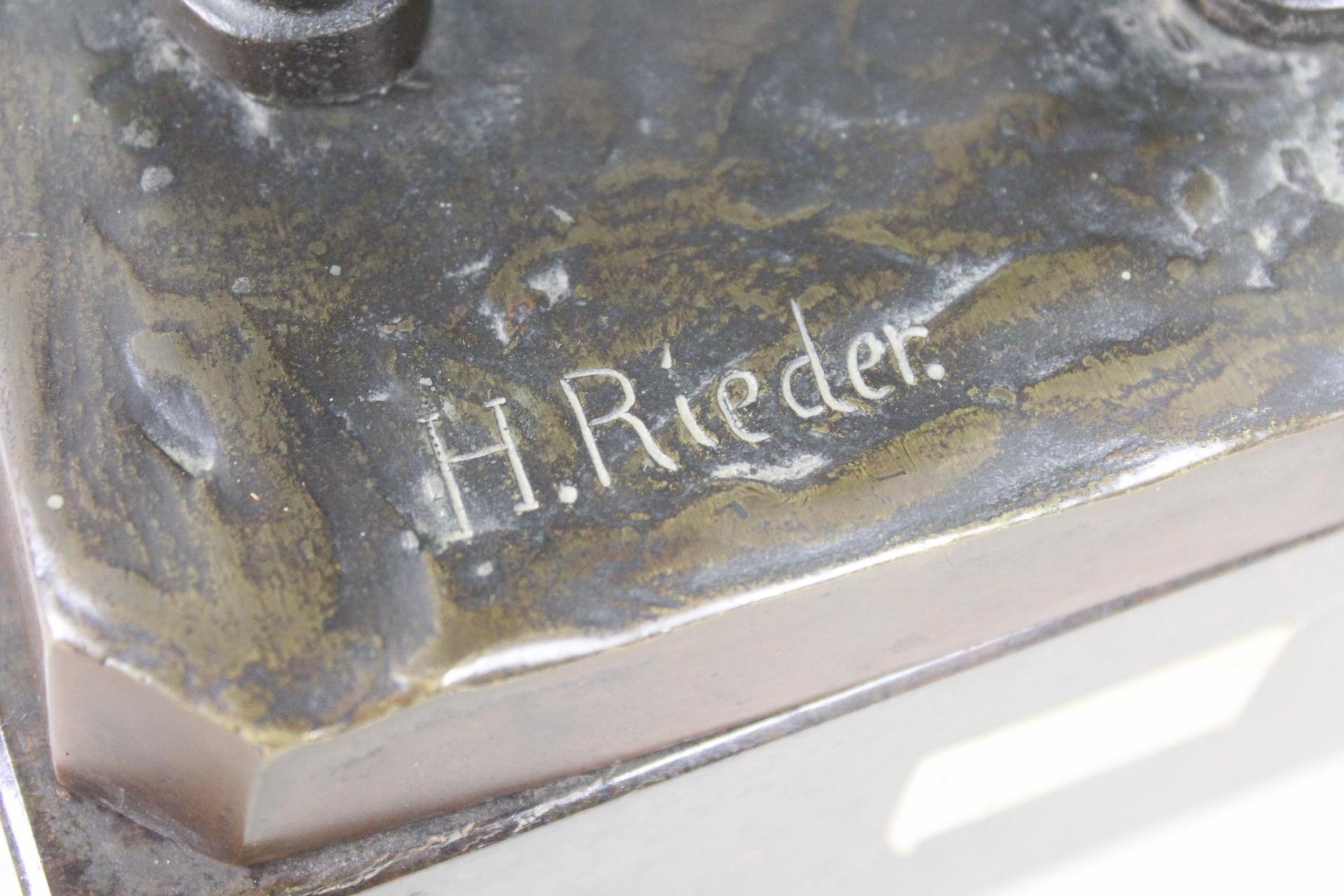 Hans Rieder | Hans Rieder Bronze Sculpture of Blacksmith | MutualArt