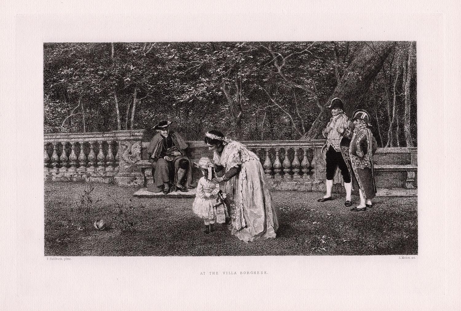 Ferdinand Heilbuth | At the Villa Borghese (1878) | MutualArt