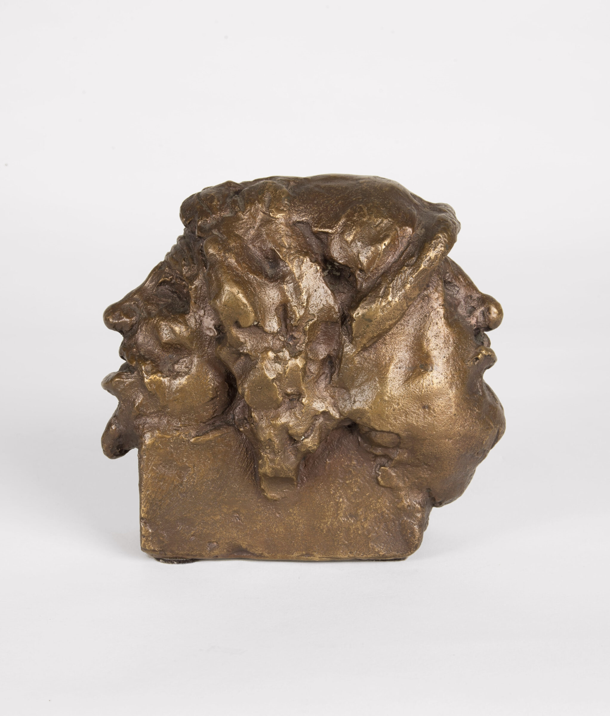 Alfred Hrdlicka | Treffen von Schwechat. Bronze mit goldbrauner Patina ...