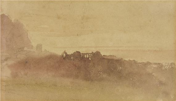 David Cox Sr. | David Cox (1783-1859) -Watercolour Classical landscape ...