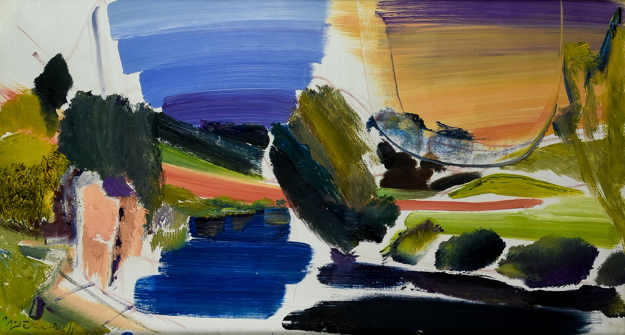 Ivon Hitchens | TANGLED POOL NO.6 (1948) | MutualArt