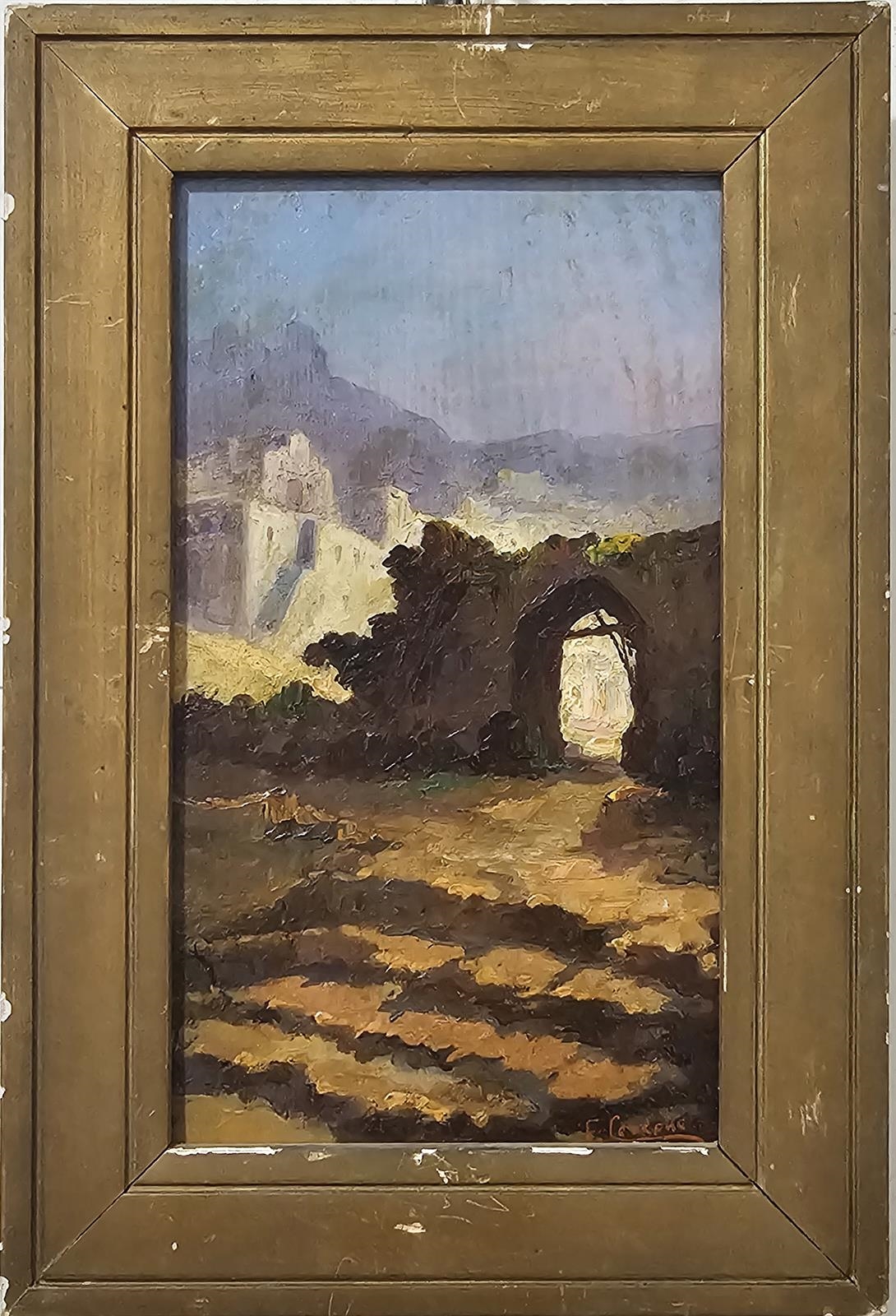 Ettore Cercone | Veduta di Samaria col monte Garizim | MutualArt