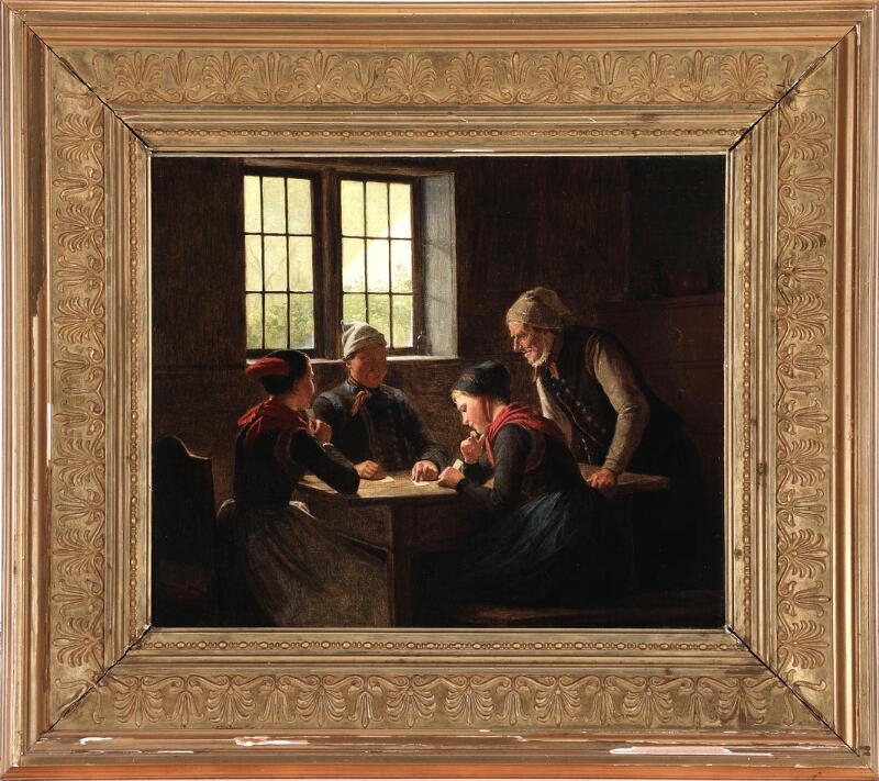 Johan Julius Exner | A game of Black Peter (1902) | MutualArt