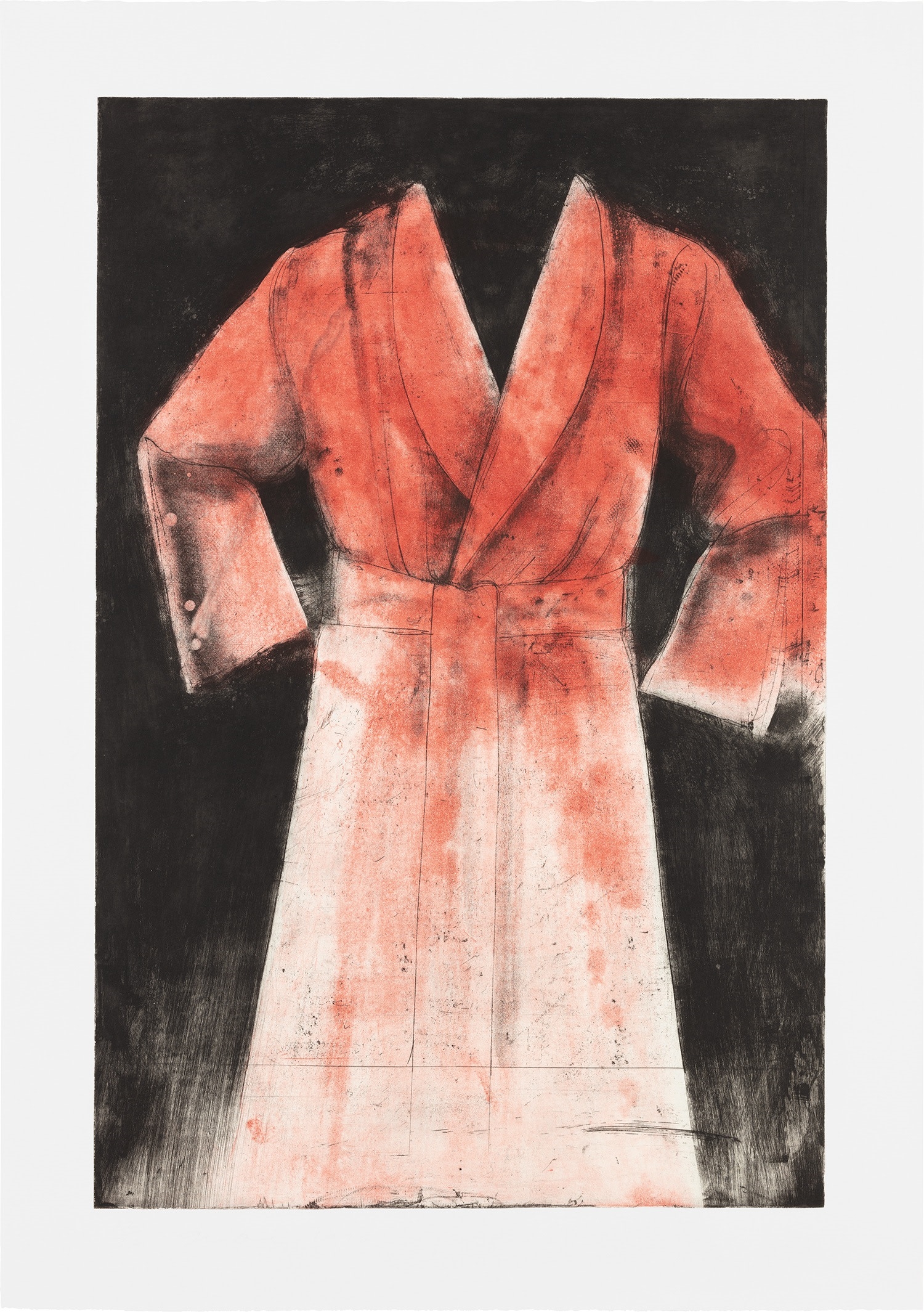 Jim Dine | Red Robe (W. 212) (1976) | MutualArt