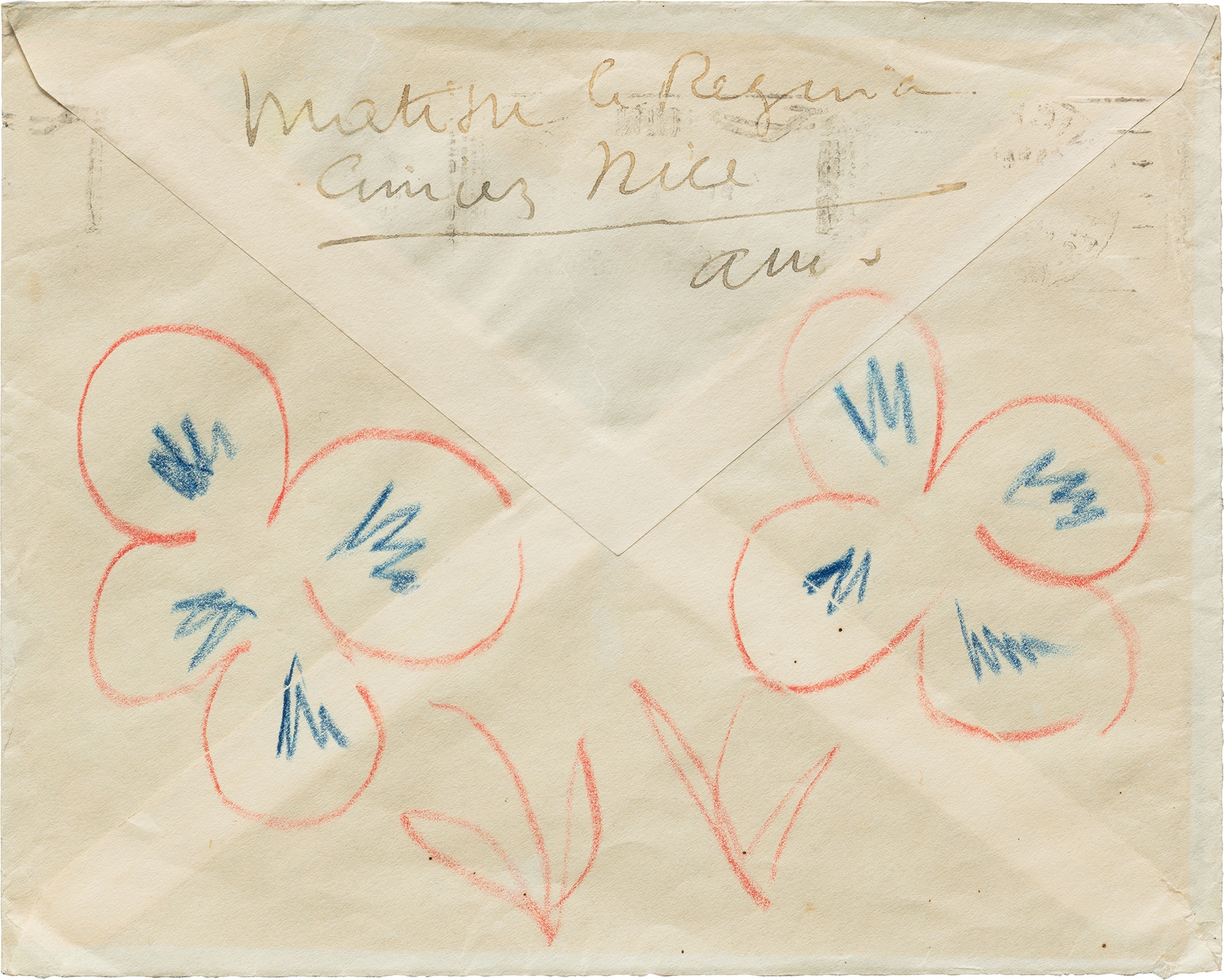 Henri Matisse | Envelope to Docteur Léon Vassaux (1952) | MutualArt