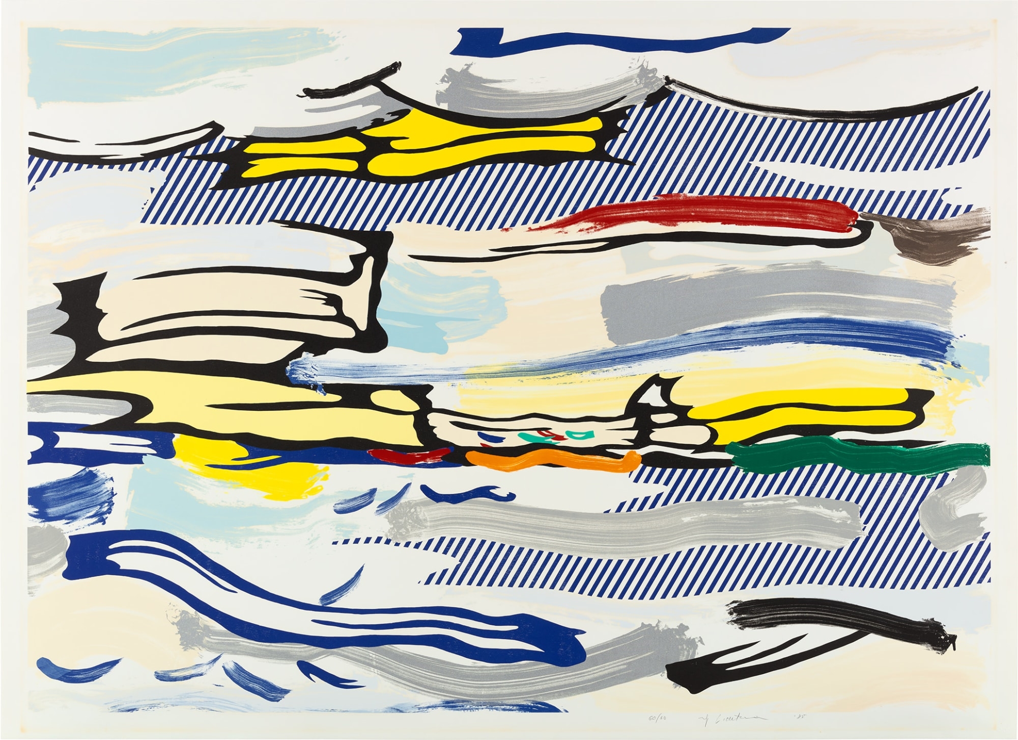 Roy Lichtenstein | Seascape, from Landscapes Series (1985) | MutualArt