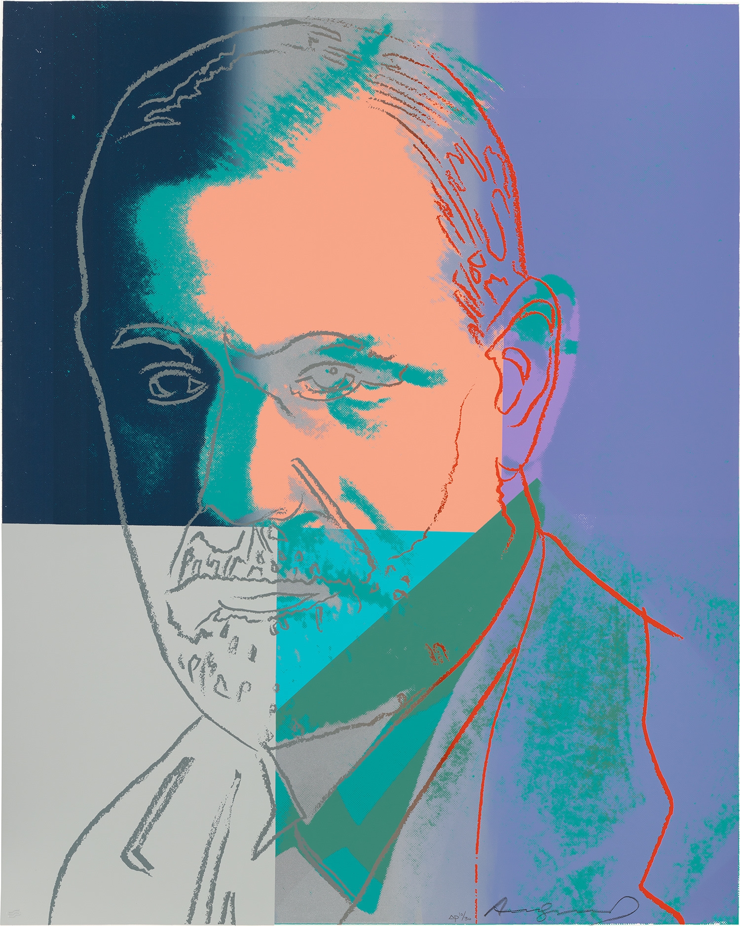 Andy Warhol | Sigmund Freud, from Ten Portraits of Jews of the ...