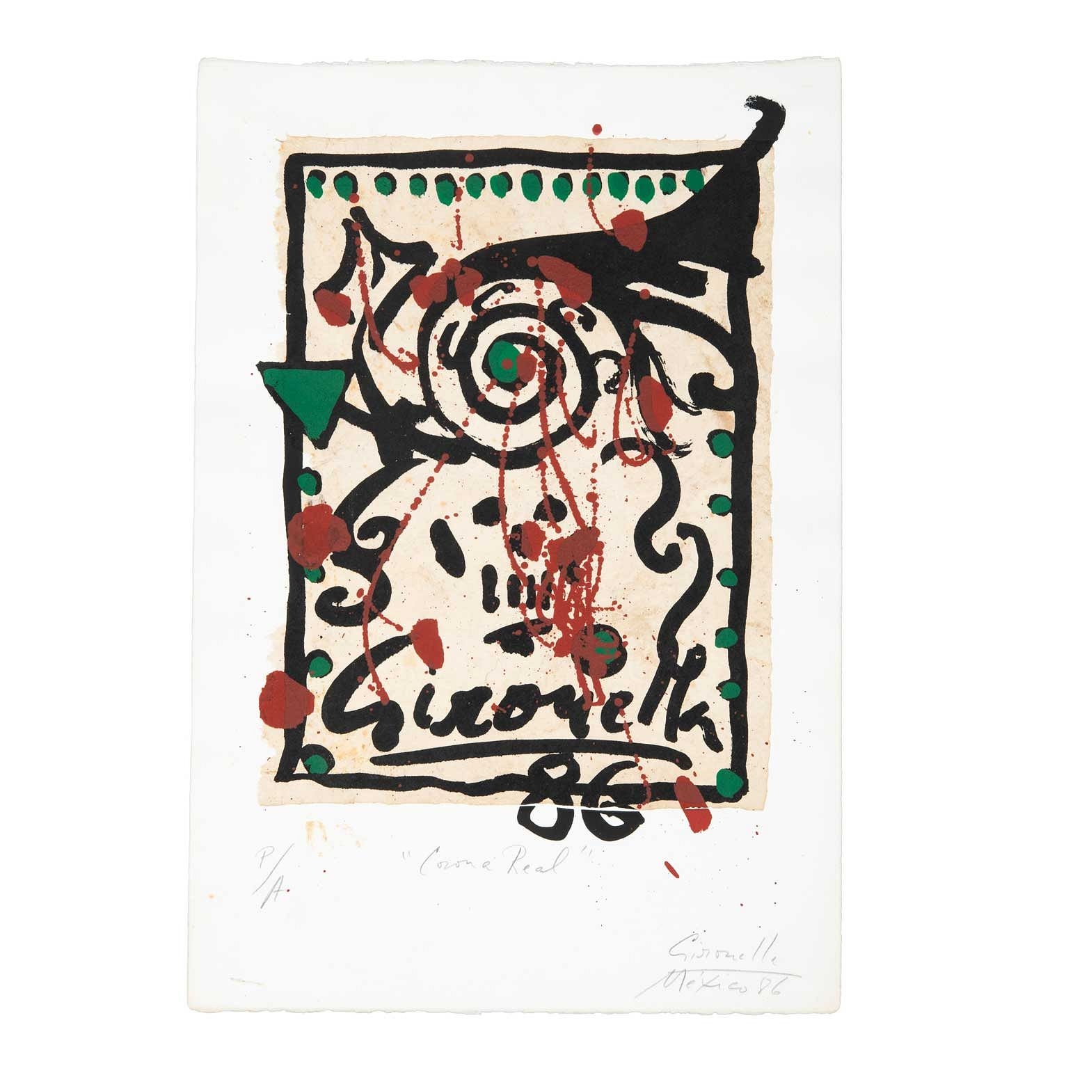 Alberto Gironella | De la carpeta Copilli: corona real (86) | MutualArt