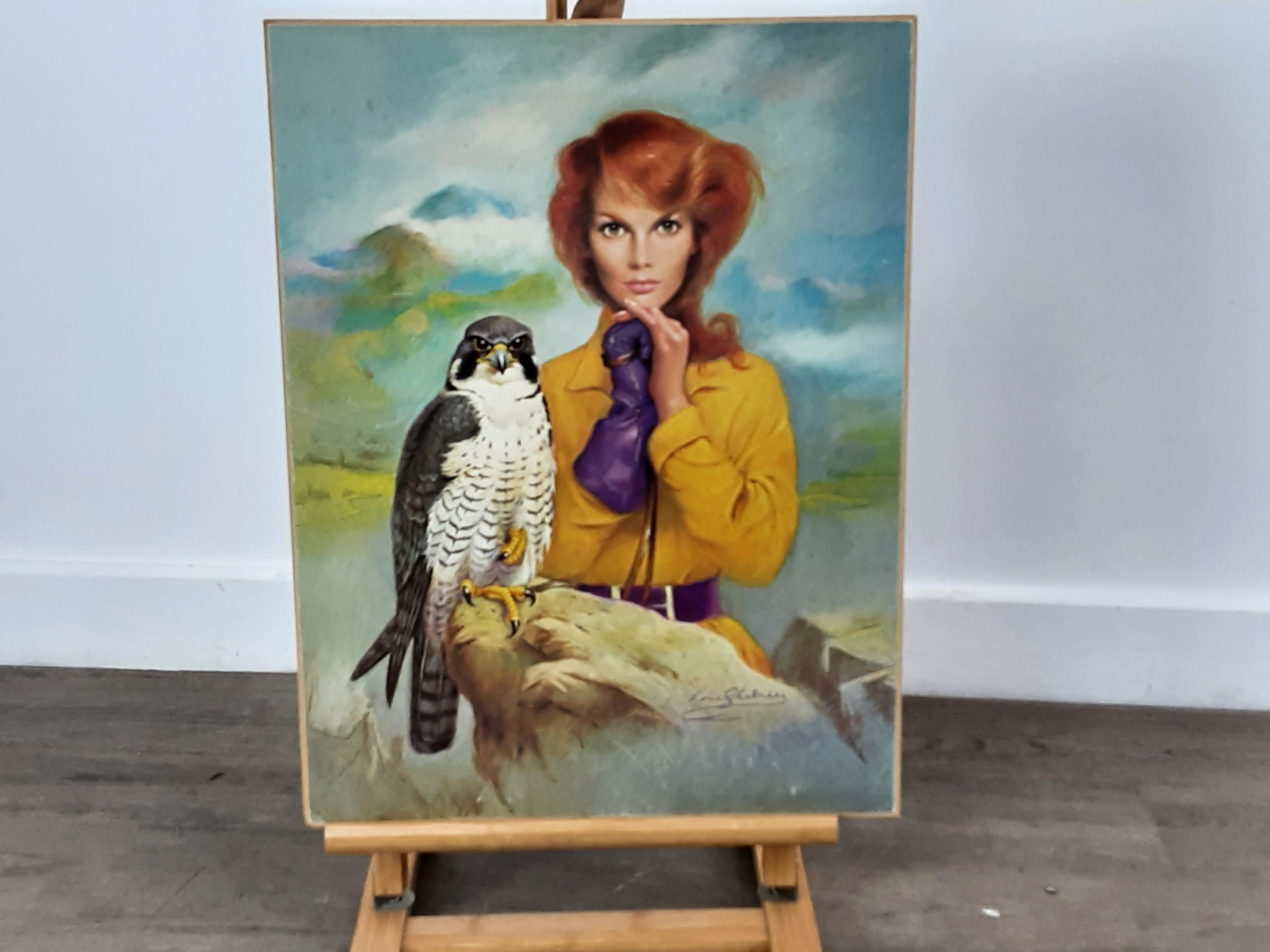 Lou Shabner | GIRL WITH FALCON | MutualArt
