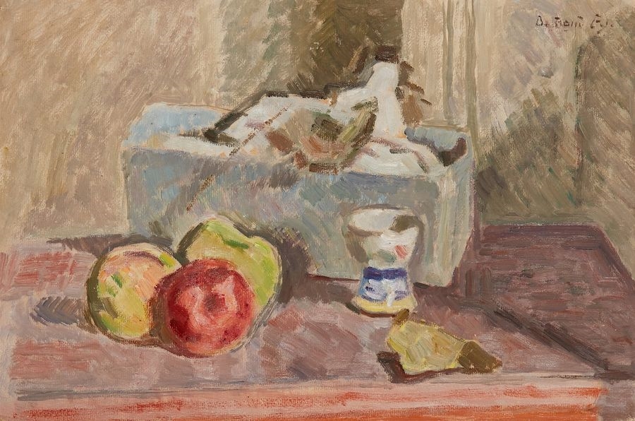 Bertrand Py | Still life with three apples | MutualArt
