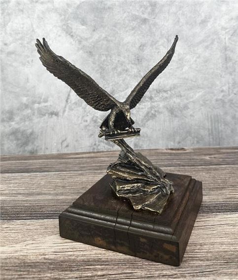 Wally Shoop | Wally Shoop Dead Aim Eagle Bronze | MutualArt