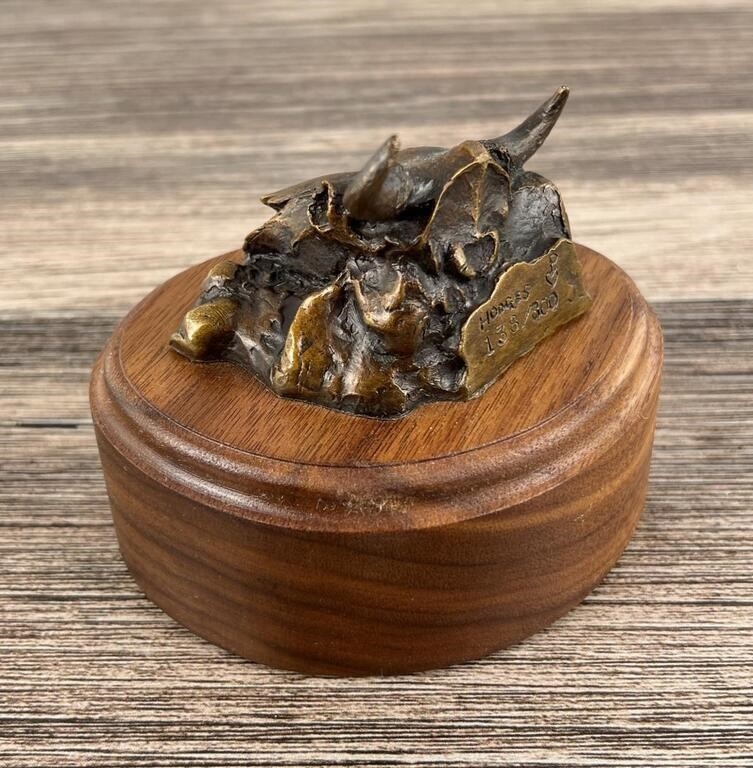 Dave Hodges | Dave Hodges Buffalo Skull Bronze (1979) | MutualArt