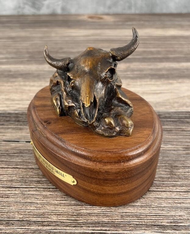 Dave Hodges | Dave Hodges Buffalo Skull Bronze (1979) | MutualArt