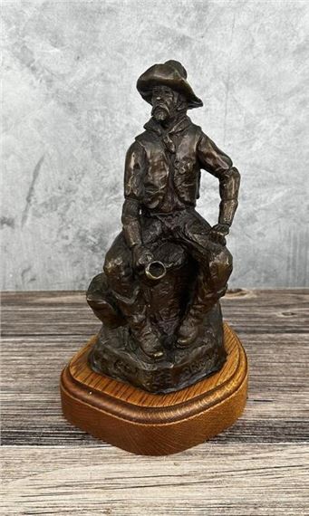 Bob Scriver | Bob Scriver Coffee Break Bronze Montana (29) | MutualArt