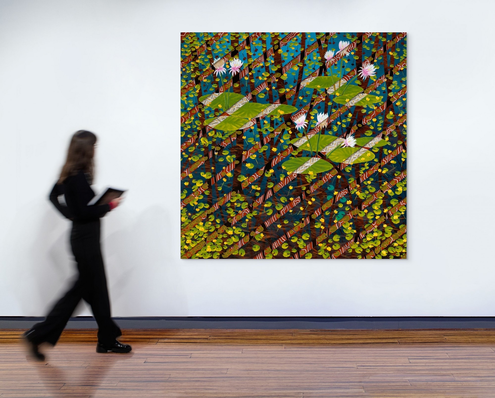 Lin Onus | YELLOW LILIES, 1993 (1993) | MutualArt