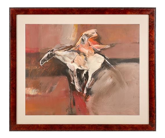 Veloy Joseph Vigil | Veloy Joseph Vigil (1931 - 1997) Horse And Rider ...