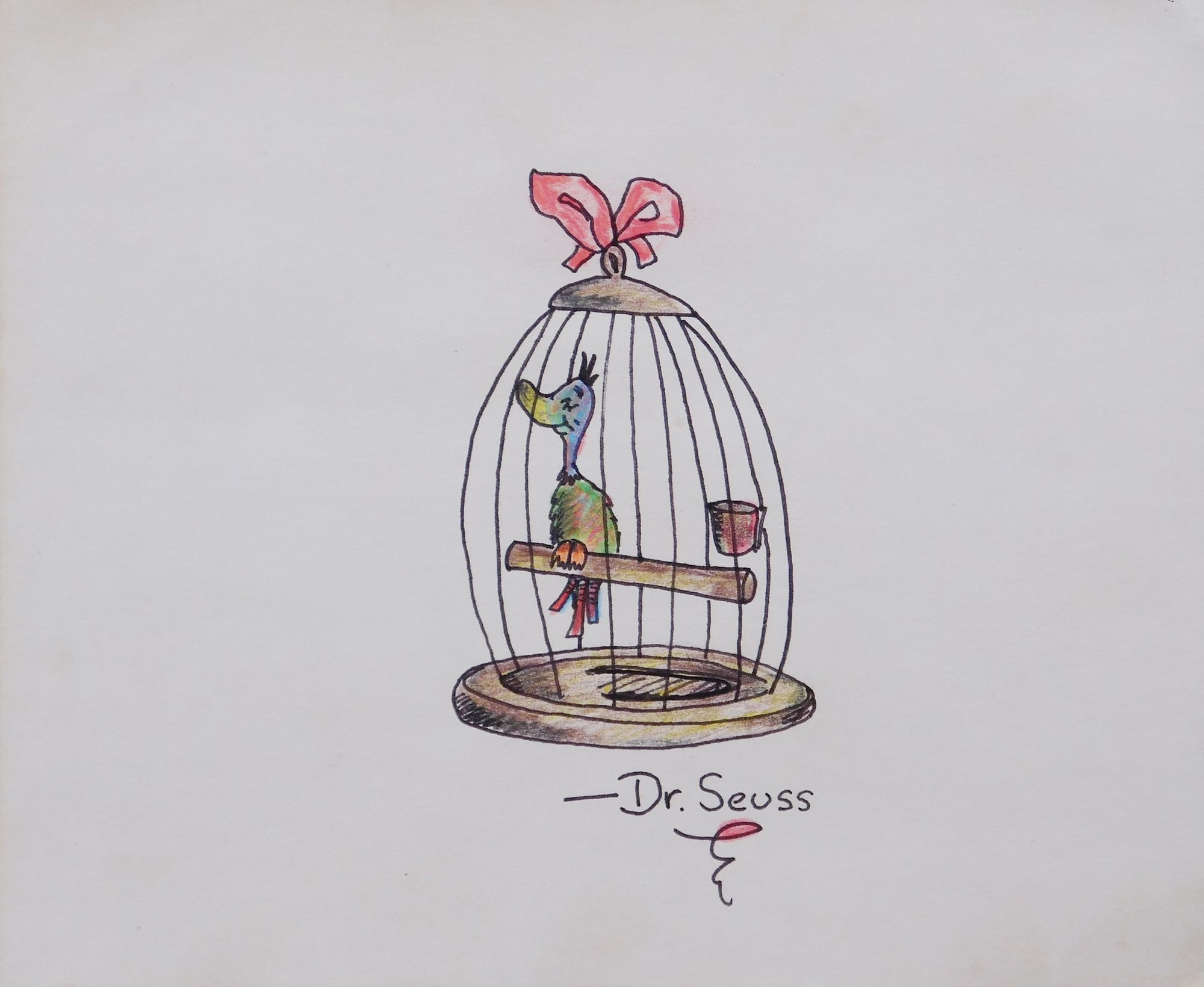 Dr. Seuss | Bird in a Cage | MutualArt