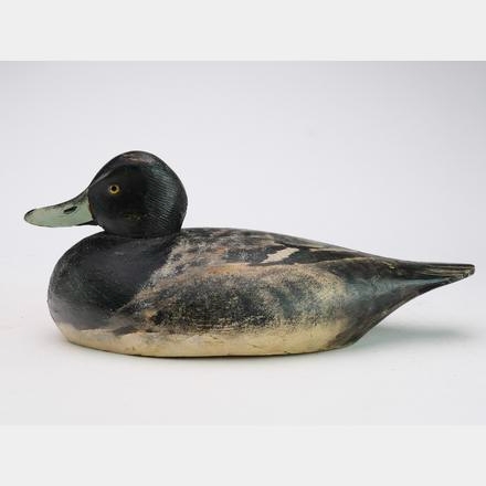 A. Elmer Crowell | Excellent early bluebill with tucked and slightly ...