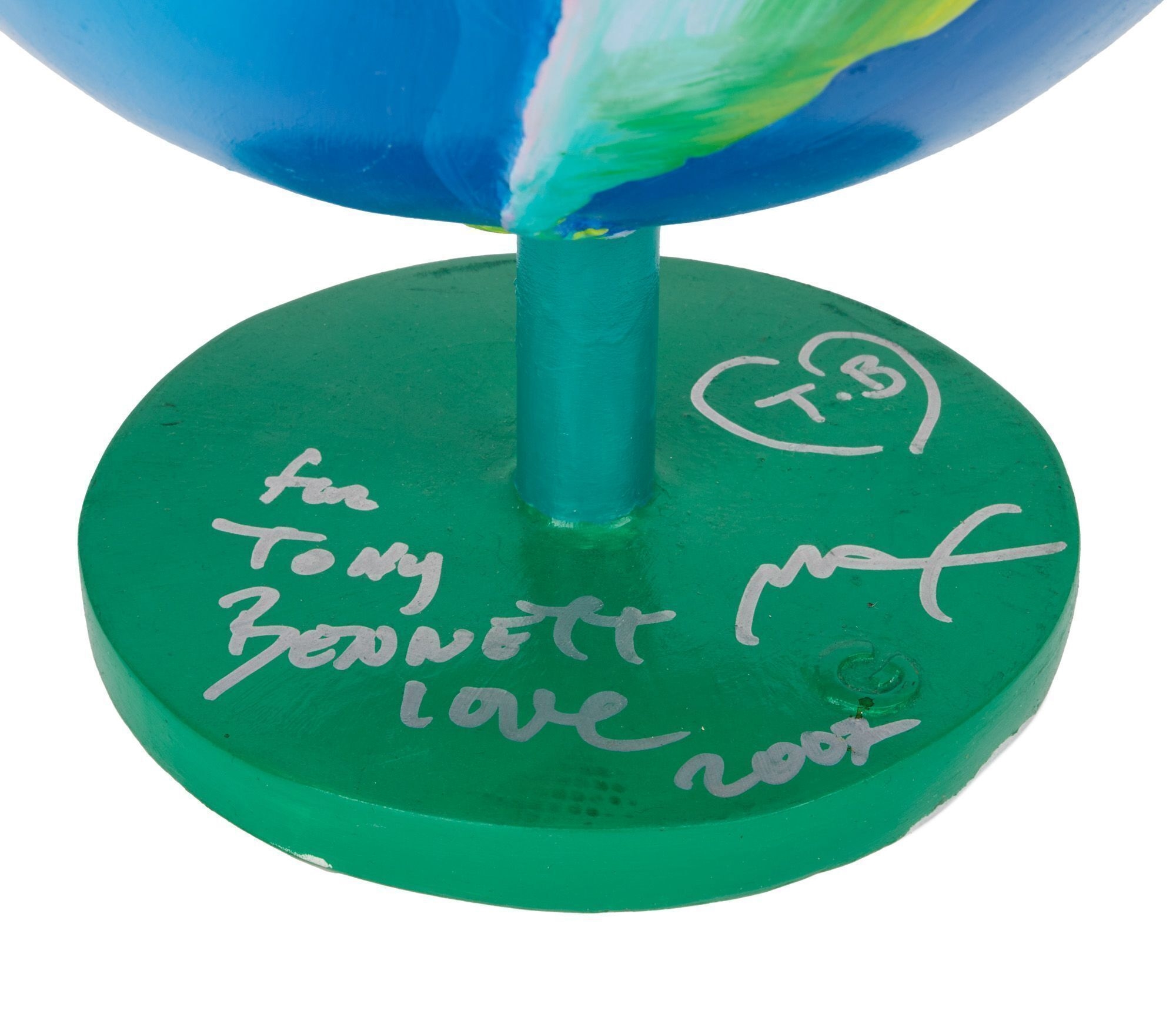 Peter Max | Tony Bennett | Peter Max Earth Sculpture (2007) | MutualArt