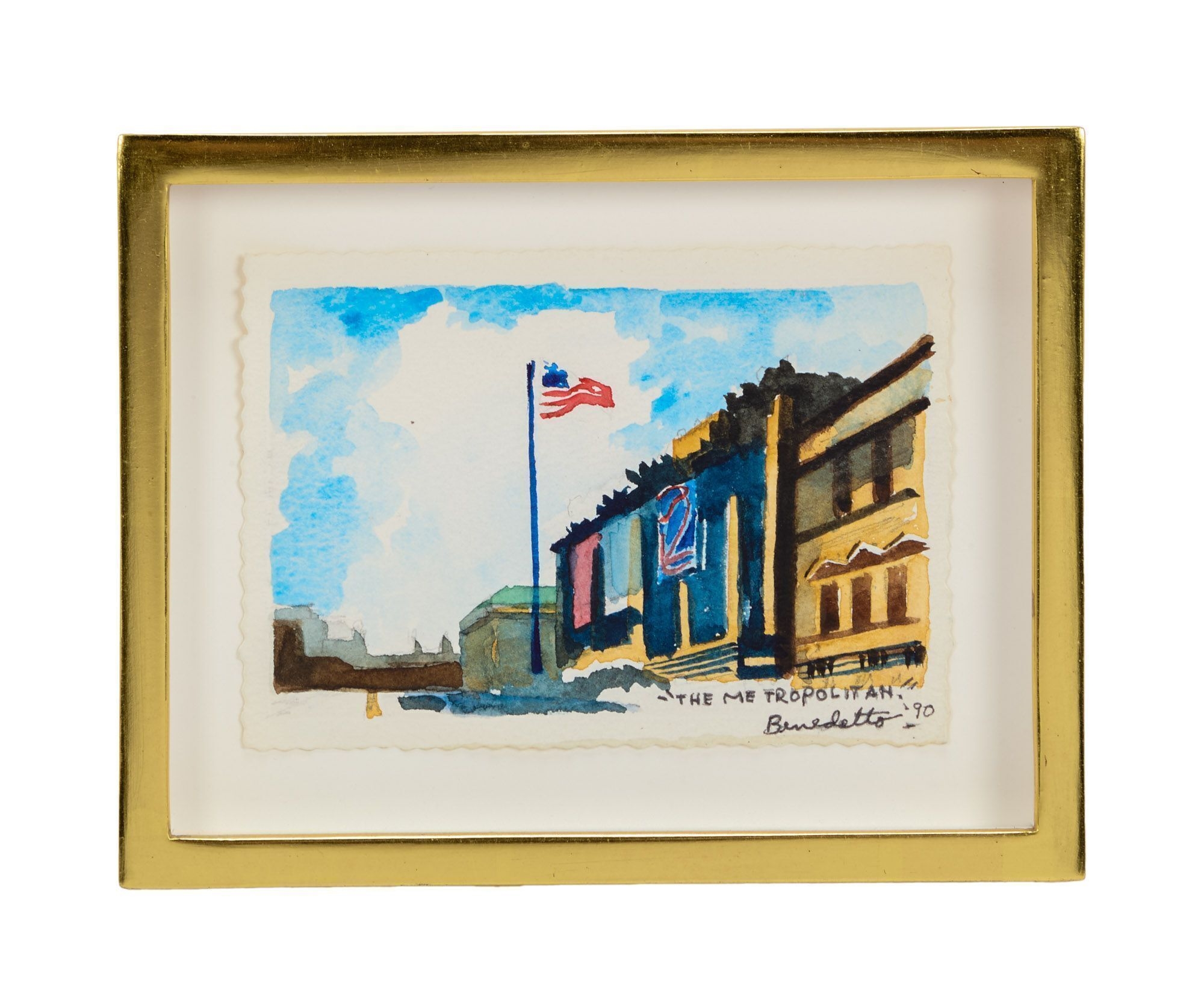 Tony Bennett | Tony Bennett | Original The Metropolitan '90 Watercolor ...