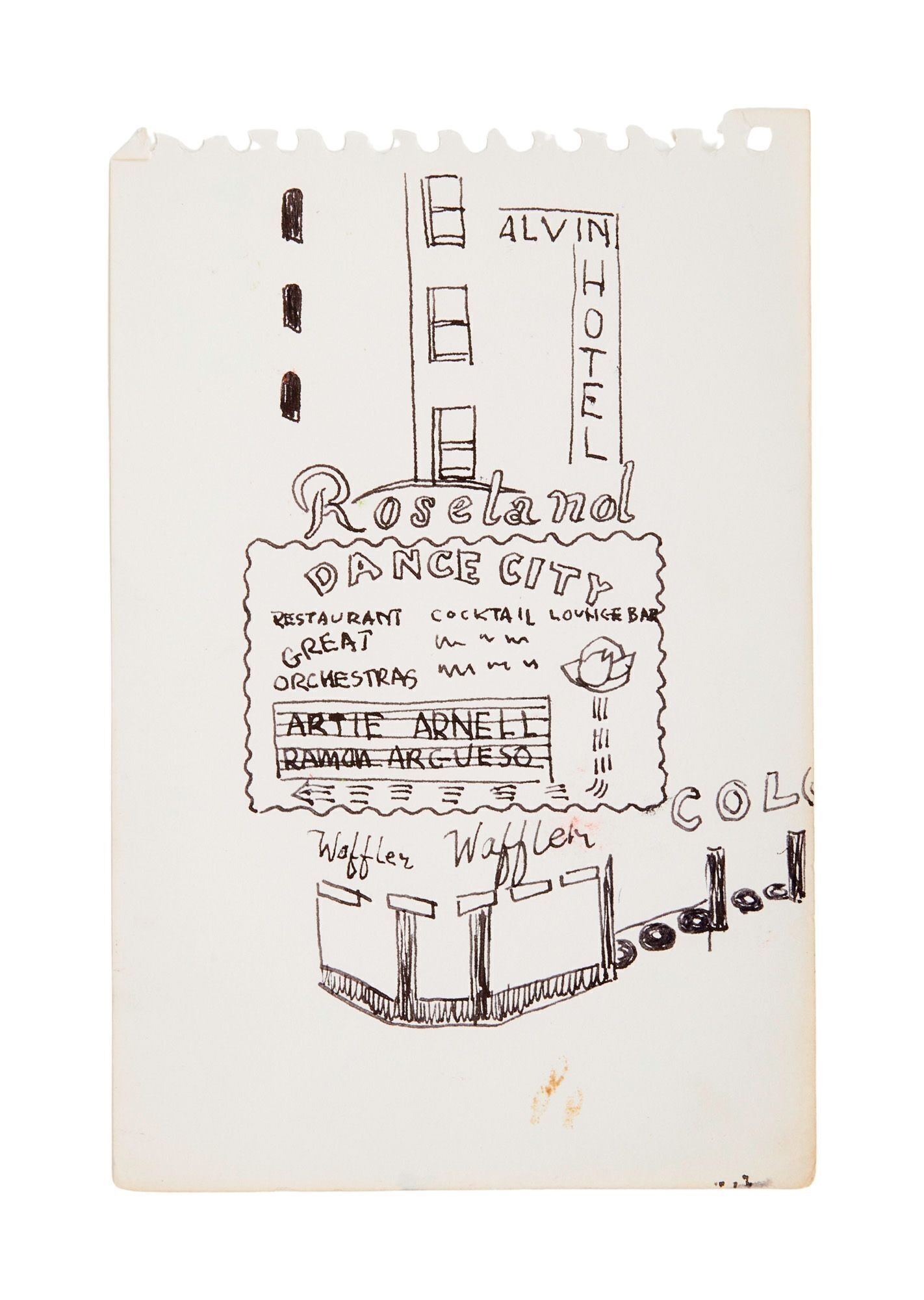 Tony Bennett | Tony Bennett | Original Roseland Ballroom Sketch | MutualArt