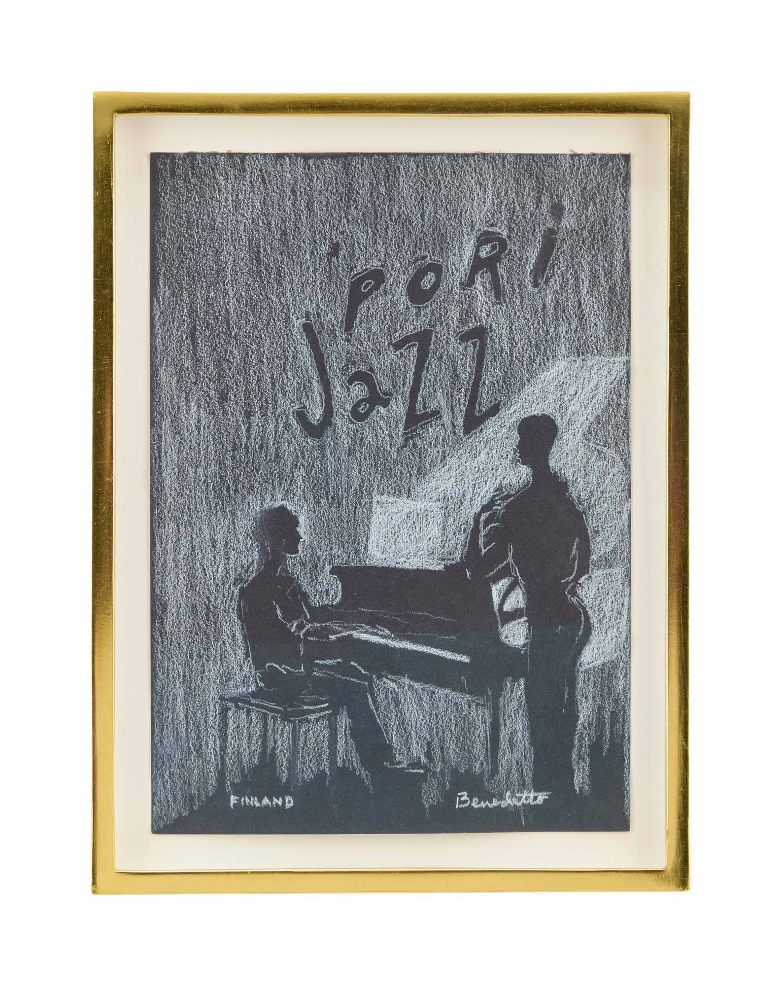 Tony Bennett | Tony Bennett | Original Pori Jazz Chalk Artwork | MutualArt