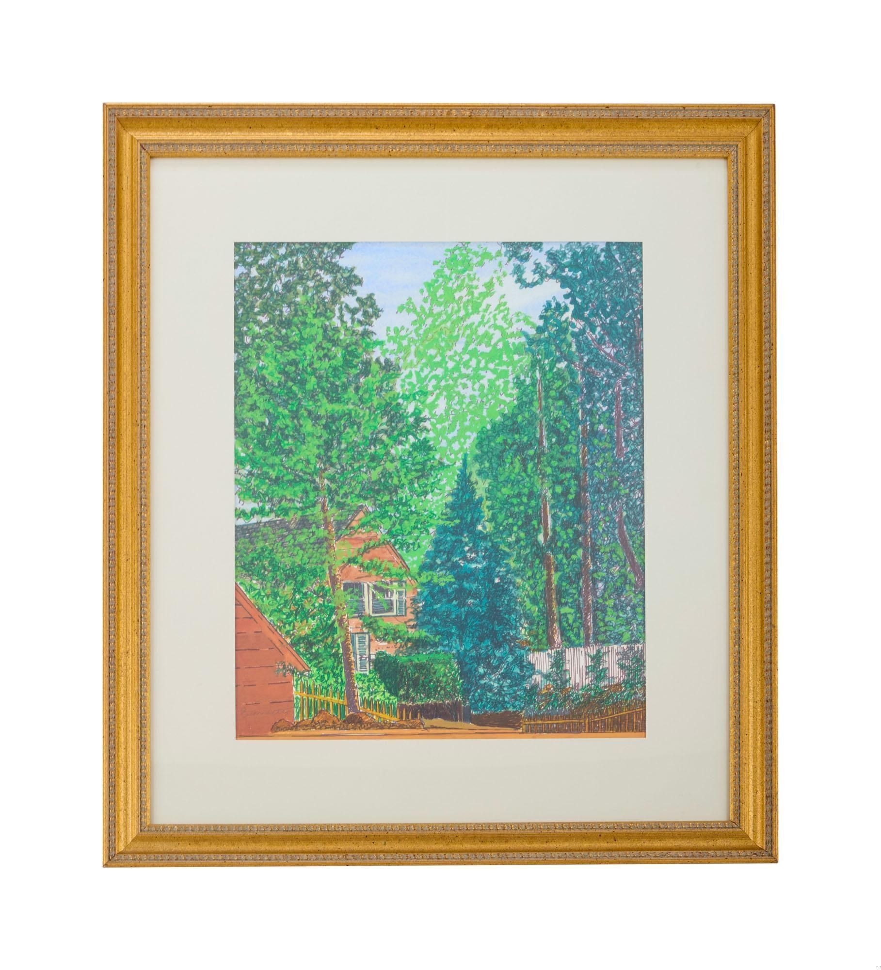 Tony Bennett | Tony Bennett | Original House in Tenafly Watercolor ...