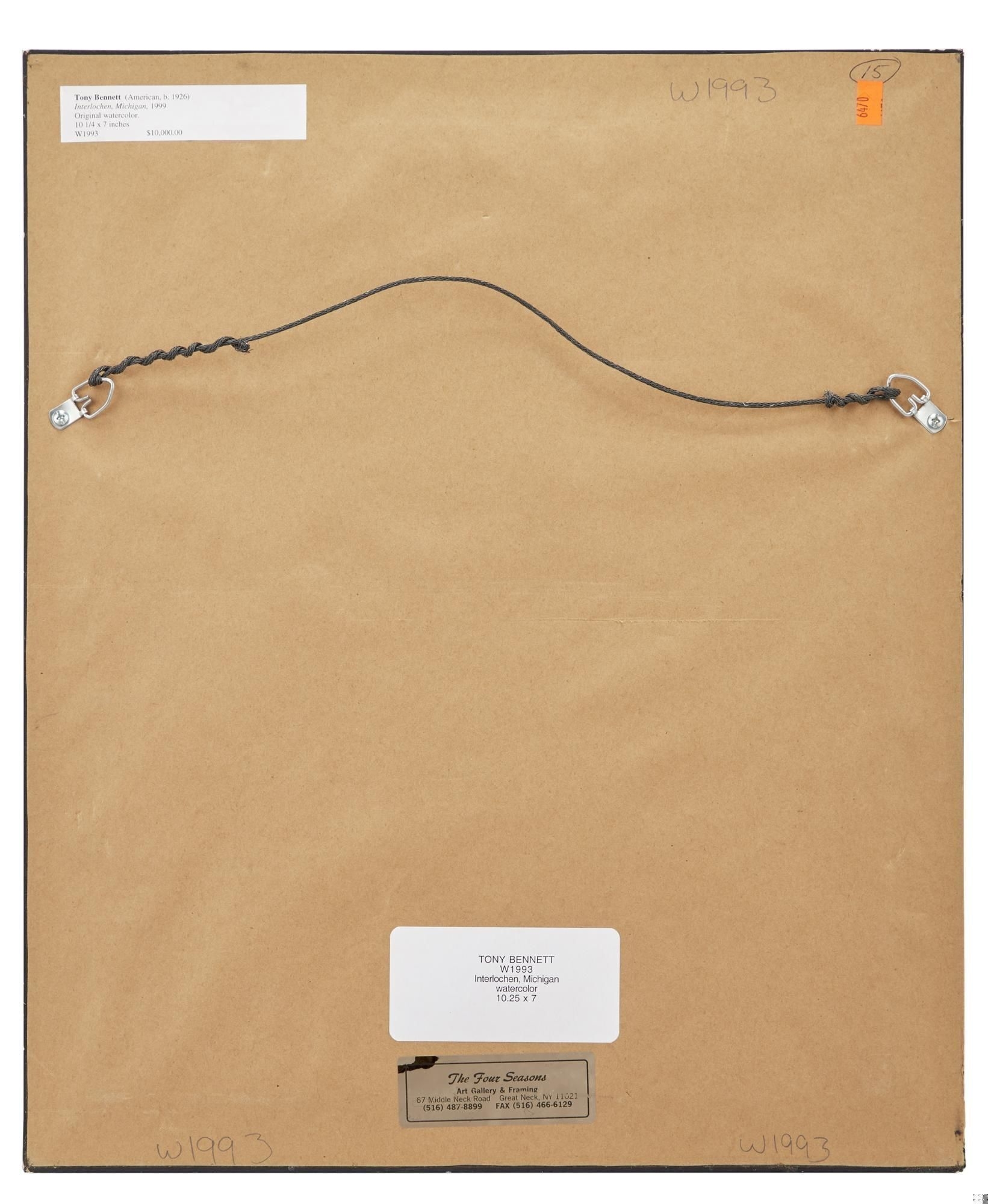 Tony Bennett | Tony Bennett | Original Interlochen, Michigan Watercolor ...