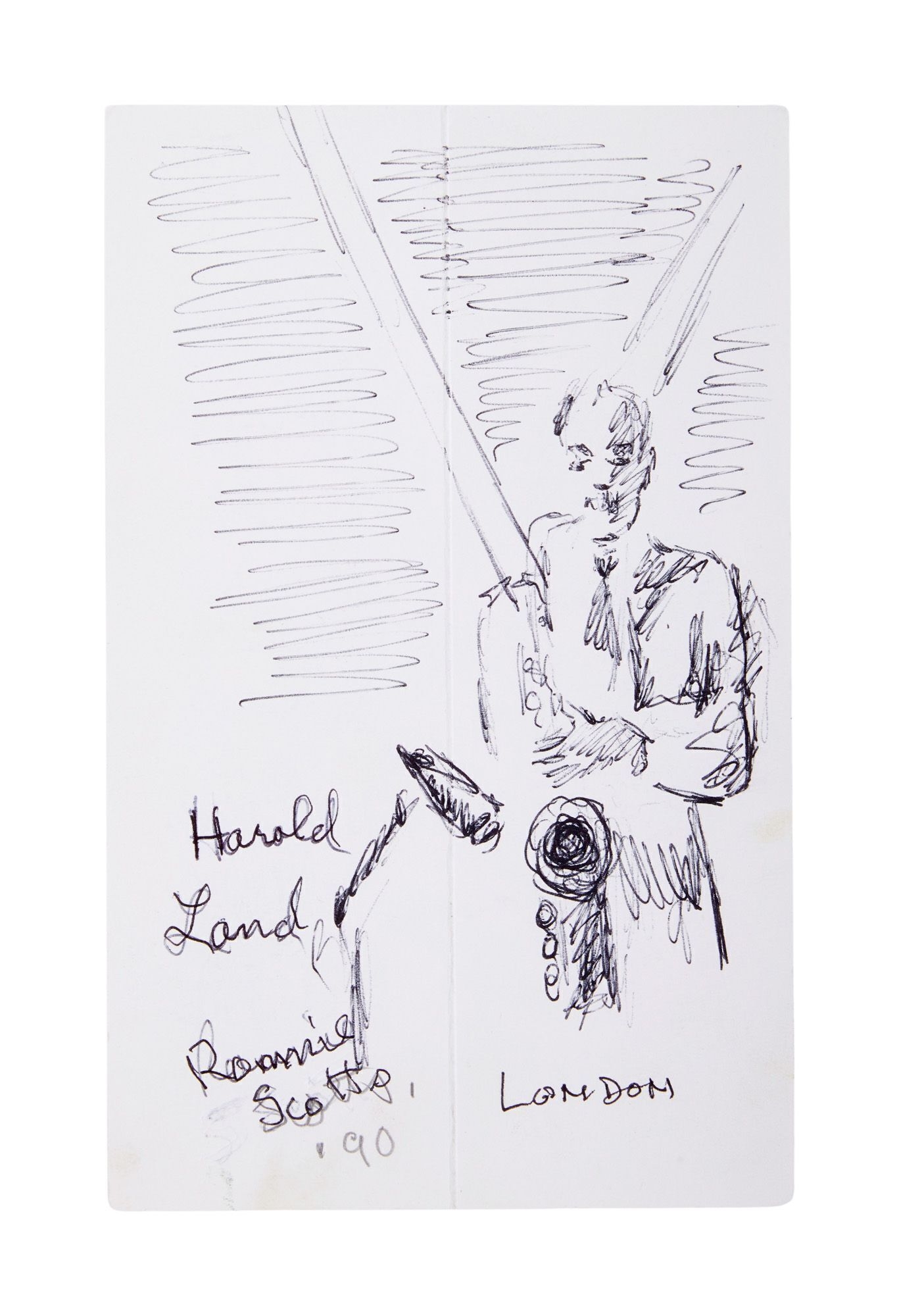 Tony Bennett | Tony Bennett | Original Harold Land Sketch | MutualArt