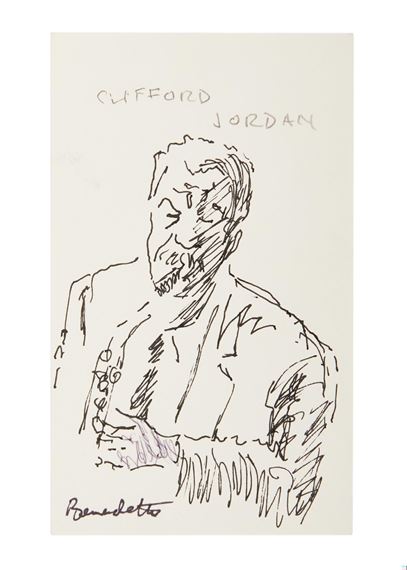 Tony Bennett | Tony Bennett | Original Clifford Jordan Sketch | MutualArt