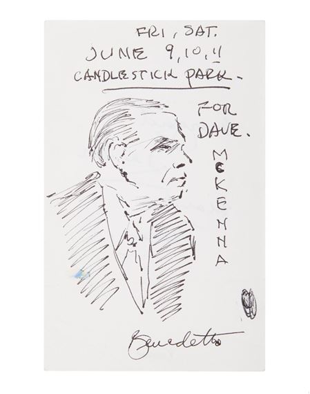 Tony Bennett | Tony Bennett | Original Dave McKenna Portrait Sketch ...