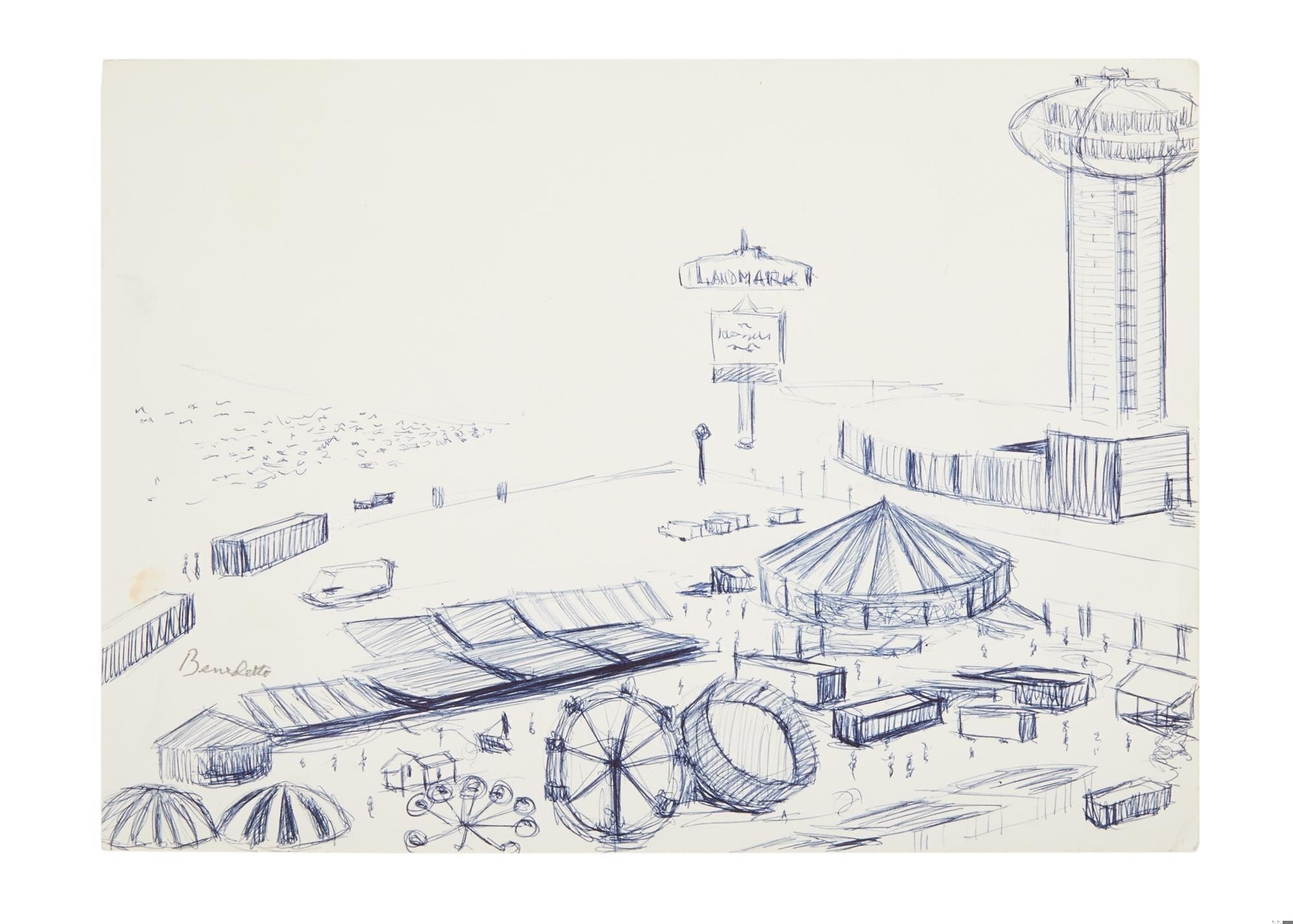 Tony Bennett | Tony Bennett | Original Las Vegas Sketch | MutualArt