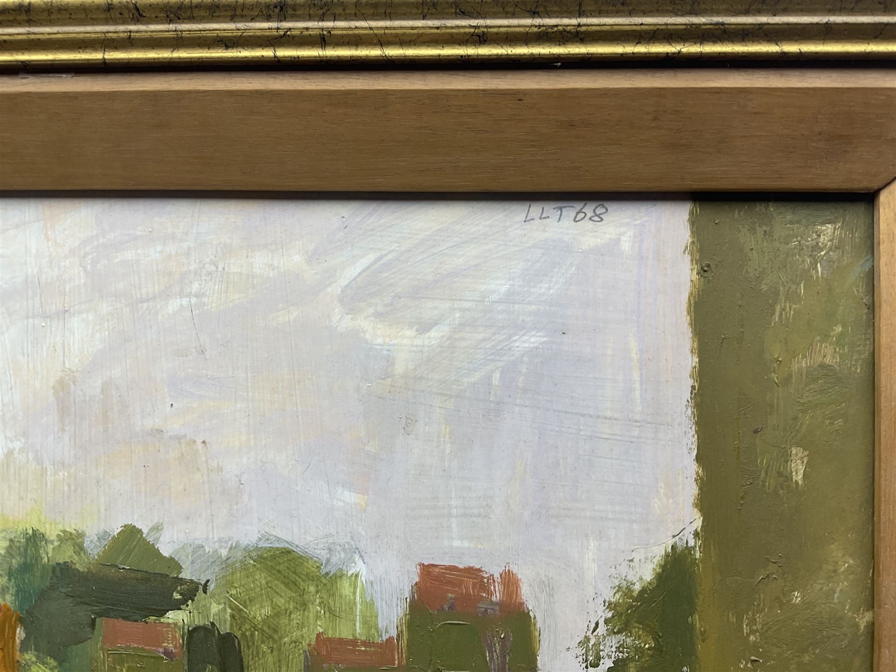 Lawrence L. Toynbee | Canal Landscape with Barges (1968) | MutualArt