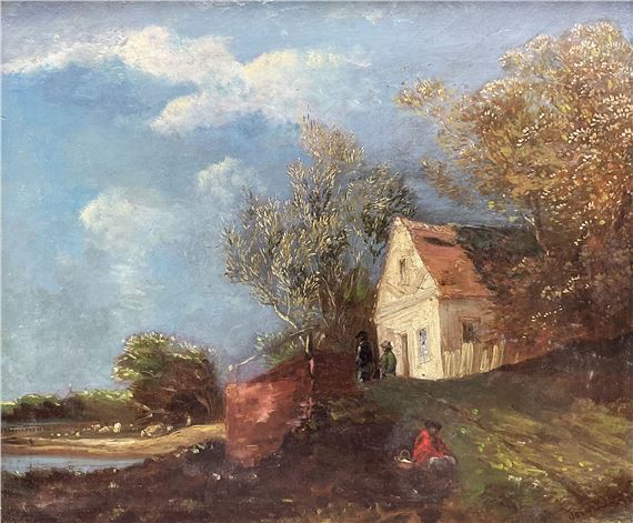 James Arthur O'Connor | Figures by a Country Cottage (1817) | Artwork ...